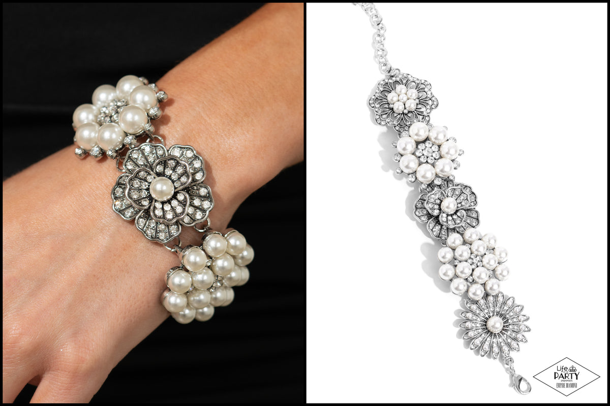 Paparazzi Empire Diamond Exclusive Zi Bracelet Self-Made – Frosted Gems