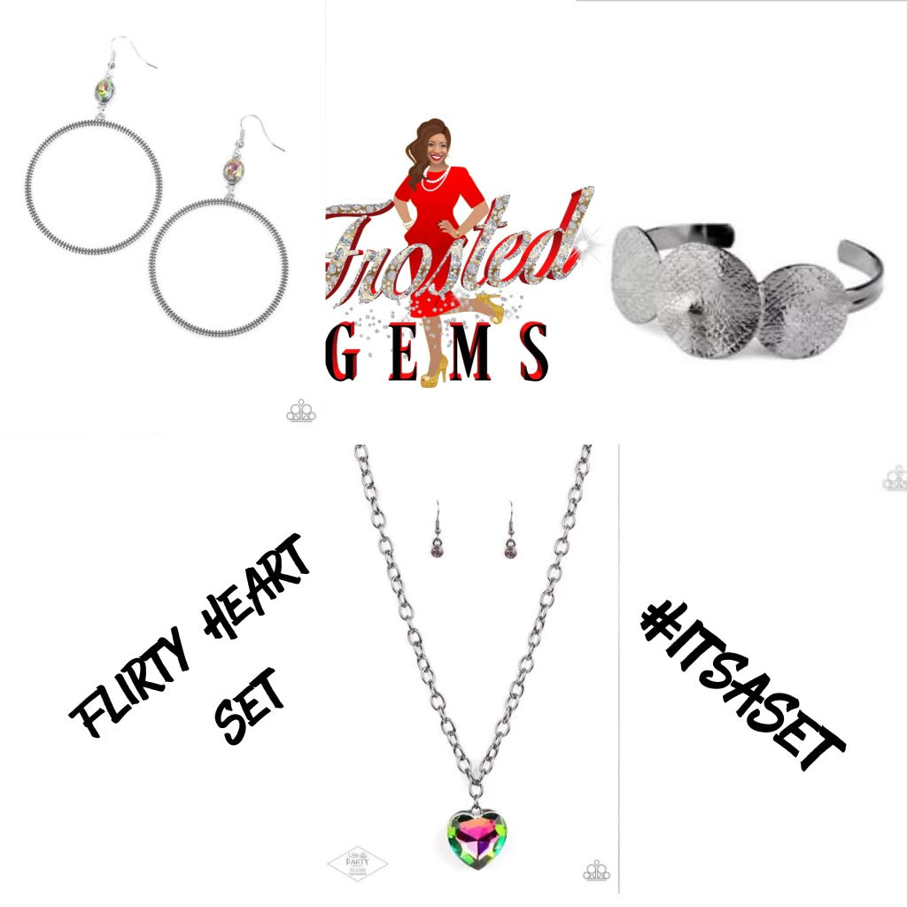 Flirty Heart Set – Frosted Gems